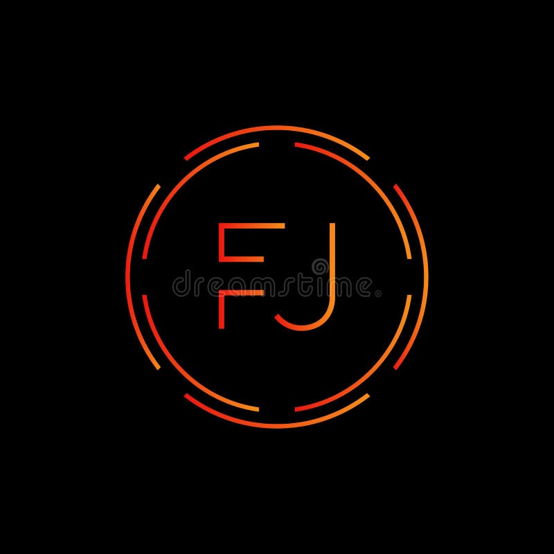 Initial Letter FJ Logo Design Vector Template. Creative Linked ...