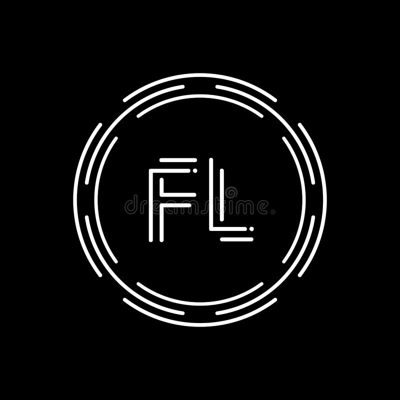 Initial Letter FL Logo Design Vector Template. Creative Linked ...