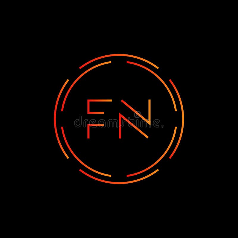 Initial Letter FN Logo Design Vector Template. Creative Linked ...