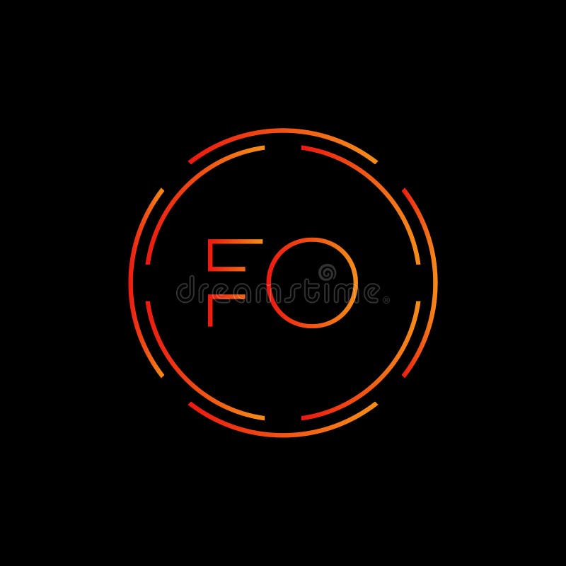 Initial Letter FO Logo Design Vector Template. Creative Linked ...