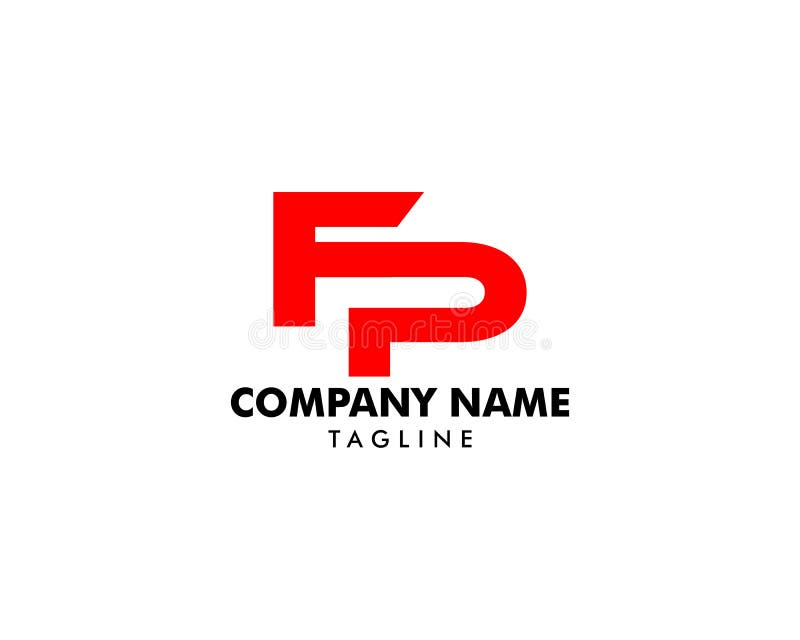 Initial Letter FP Logo Template Design Stock Vector - Illustration of ...