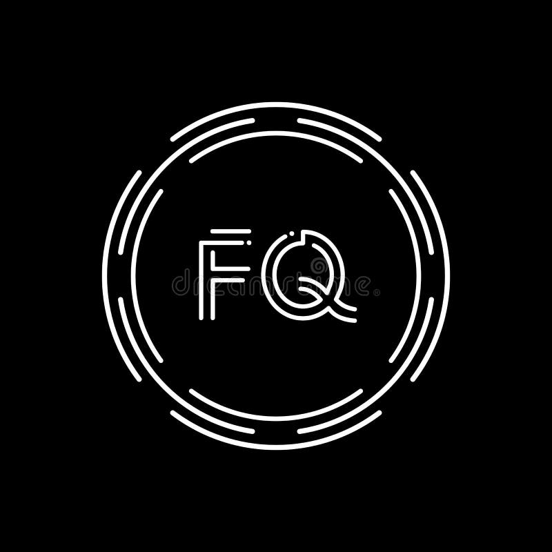 Initial Letter FQ Logo Design Vector Template. Creative Linked ...