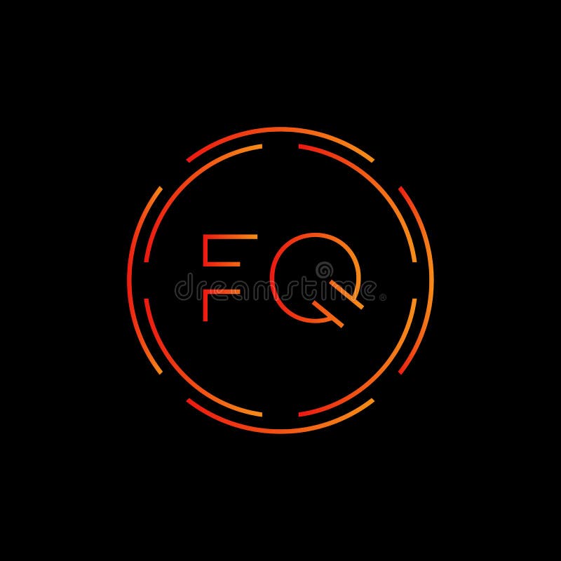 Initial Letter FQ Logo Design Vector Template. Creative Linked ...