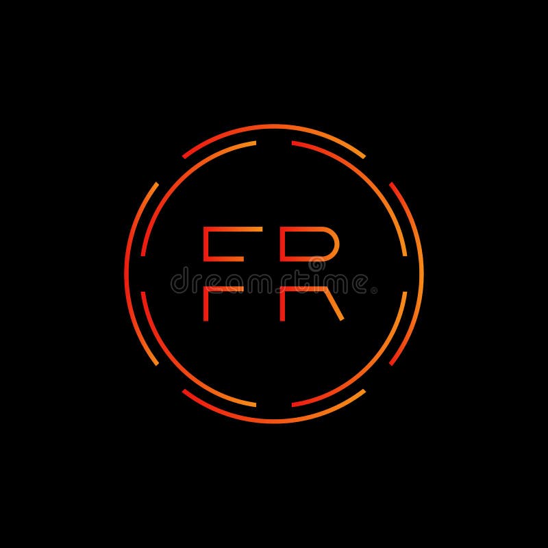 Initial Letter FR Logo Design Vector Template. Creative Linked ...