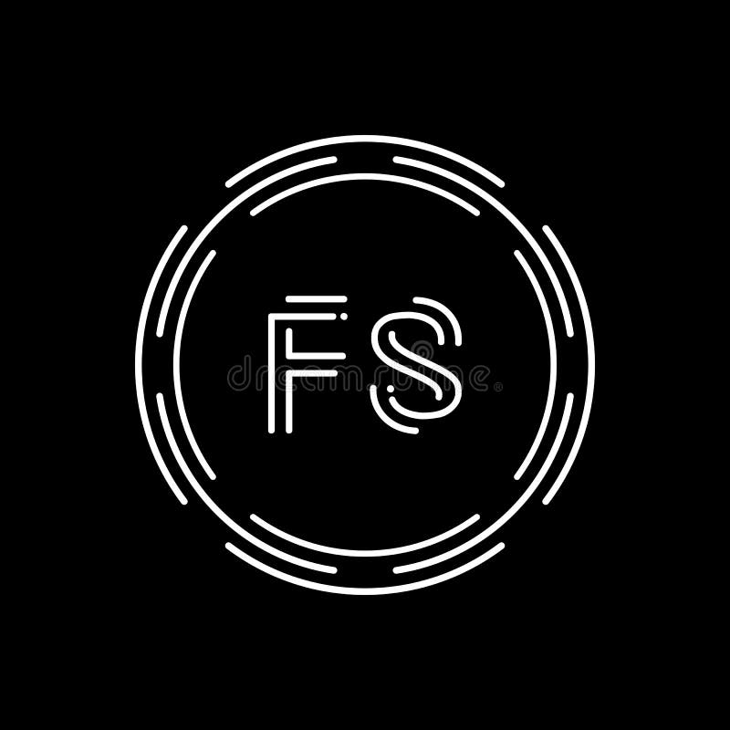 Initial Letter FS Logo Design Vector Template. Creative Linked ...
