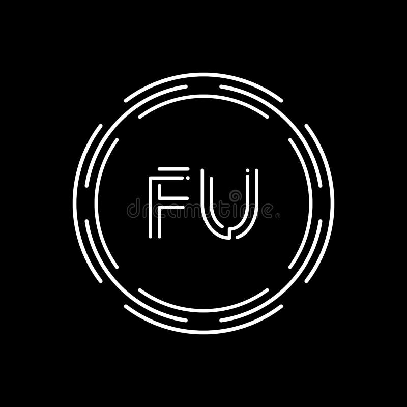 Initial Letter FU Logo Design Vector Template. Creative Linked ...
