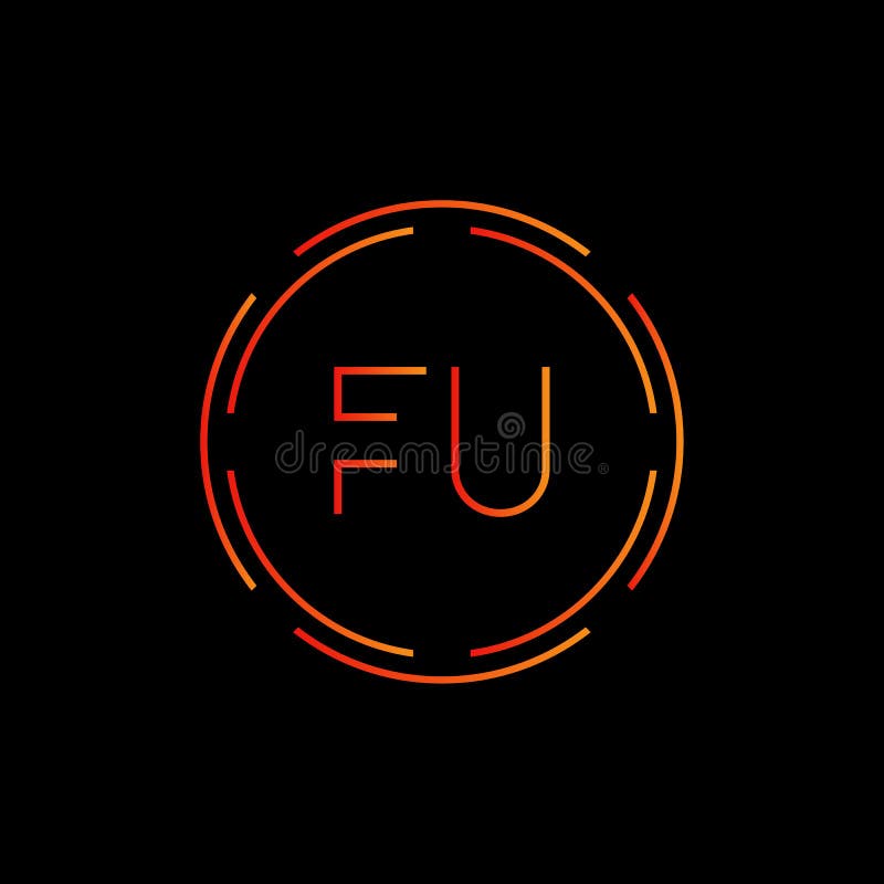 Initial Letter FU Logo Design Vector Template. Creative Linked ...
