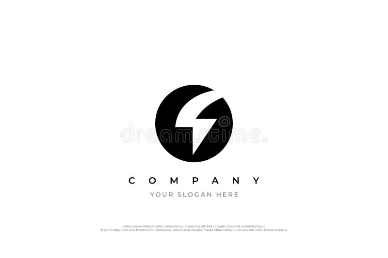 Initial Letter G Bolt Logo Design Stock Illustration - Illustration of ...