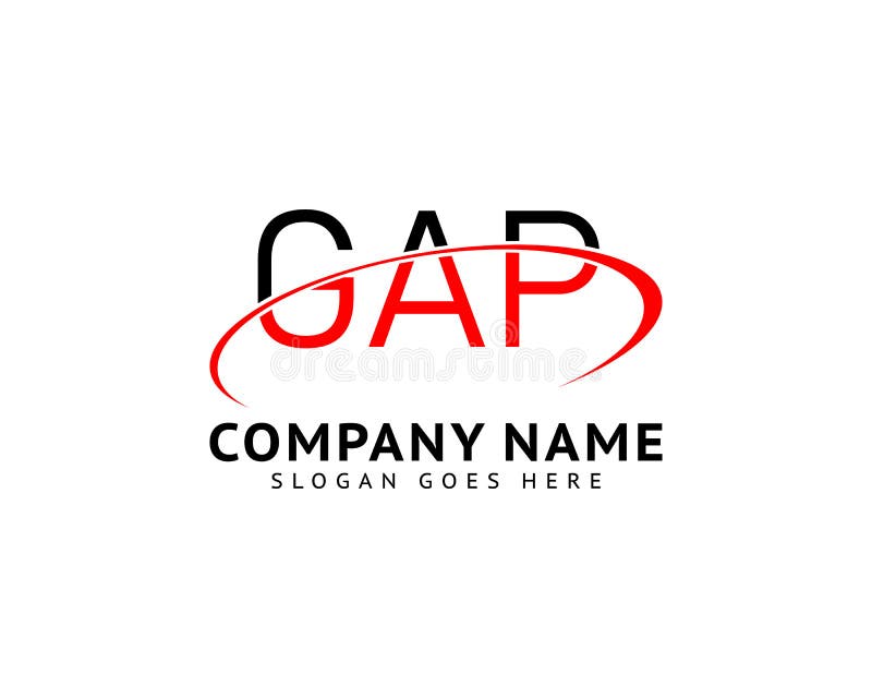 Initial Letter GAP Logo Template Design Stock Vector - Illustration of ...
