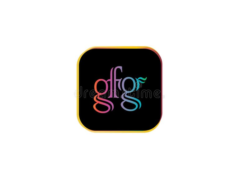 Initial Letter GFG Fire Design Logo Vector Graphic Branding Letter ...