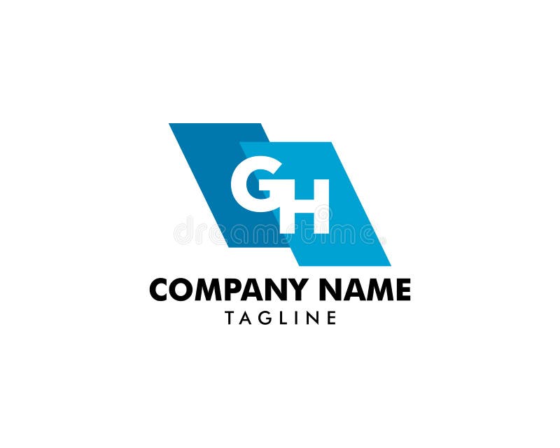 Initial Letter GH Logo Template Design Stock Vector - Illustration of ...
