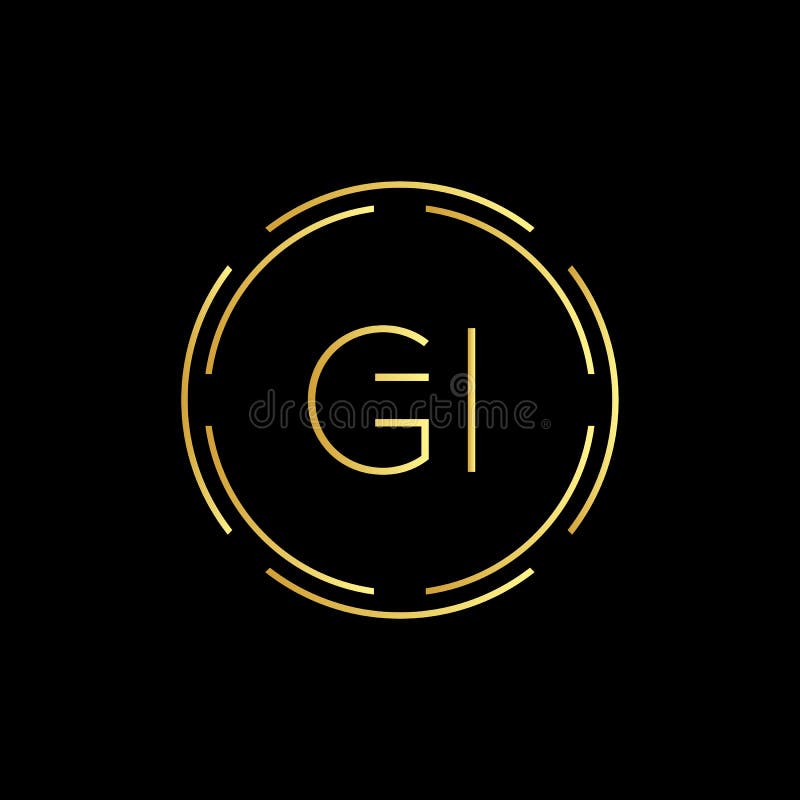 Initial Letter GI Creative Logo Design Vector Template. Digital Luxury ...