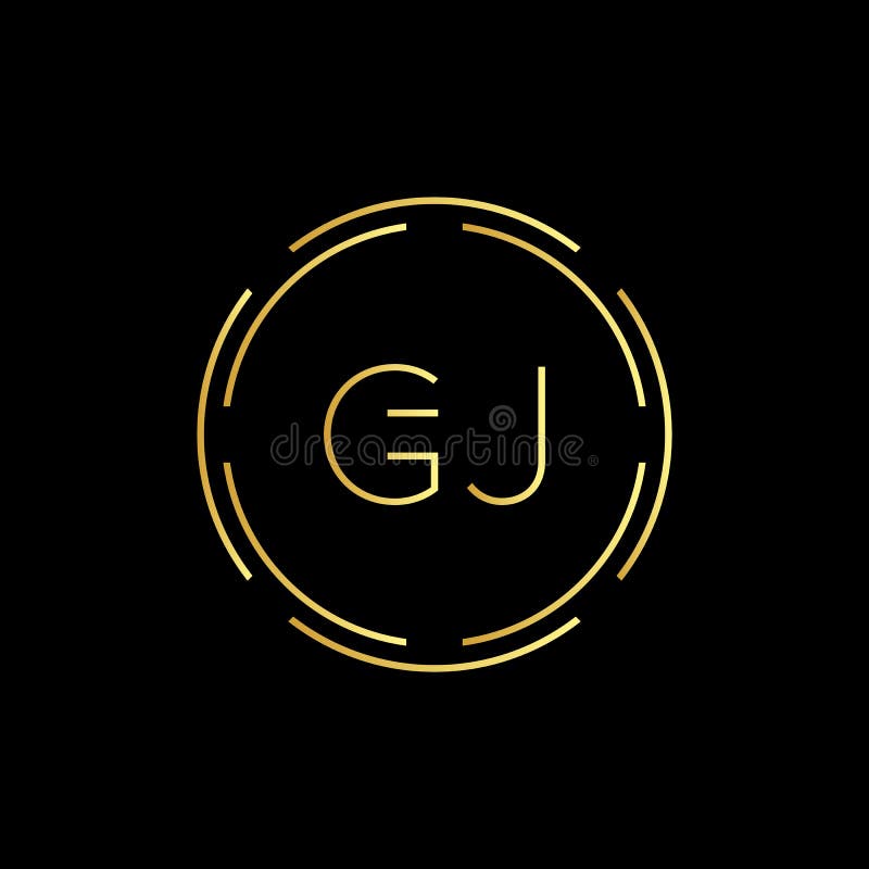 Initial Letter GJ Creative Logo Design Vector Template. Digital Luxury ...
