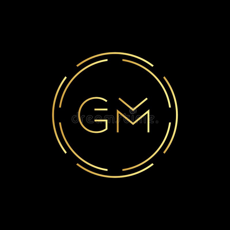 Initial Letter GM Creative Logo Design Vector Template. Digital Luxury ...