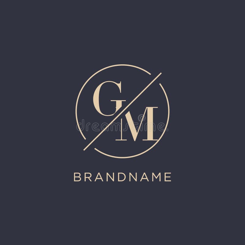 Letter Gm Simple Monogram Stock Illustrations – 872 Letter Gm Simple ...