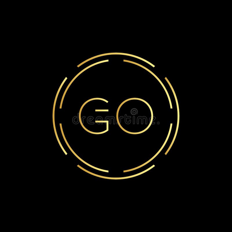Initial Letter GO Creative Logo Design Vector Template. Digital Luxury ...