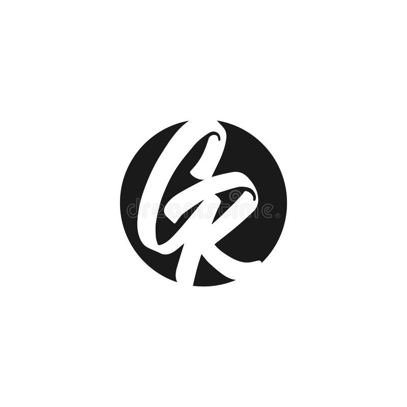 Initial Letter GR Monogram Logo Vector Stock Vector - Illustration of ...