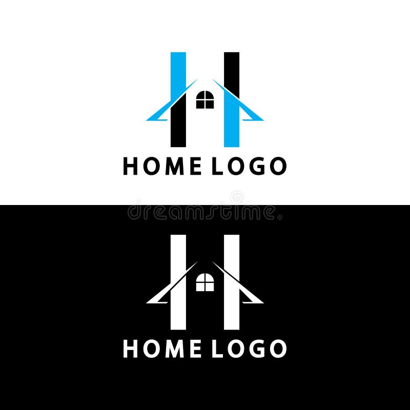 Initial Letter H Home Logo Icon Vector Illustration Design Stock Vector ...