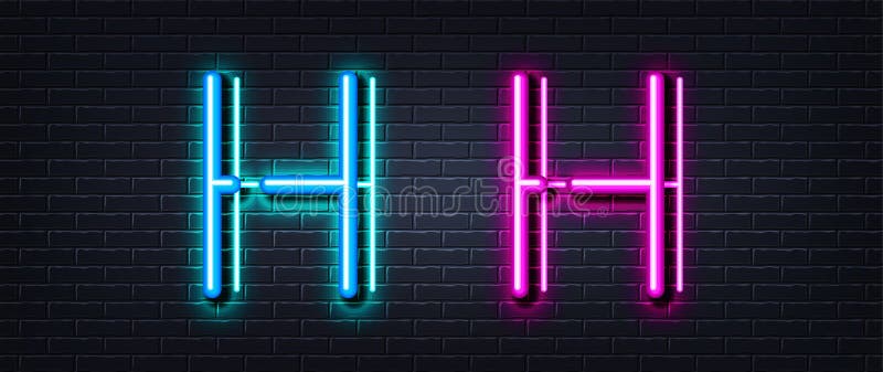 Neon H Stock Illustrations – 737 Neon H Stock Illustrations, Vectors ...