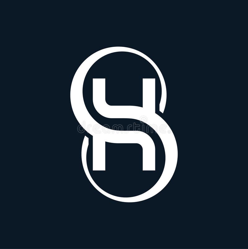 Initial Letter H Infinity Logo Design Inspiration Stock Illustration ...