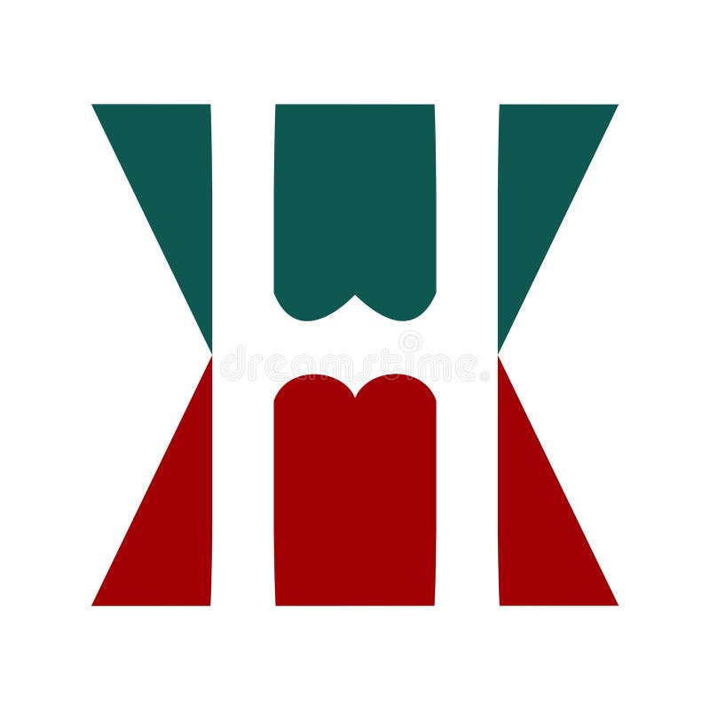 Initial Letter H 002 stock vector. Illustration of brand - 343493851