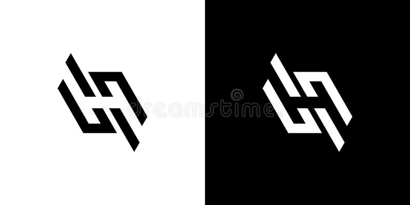 Initial Letter H Monogram Icon Logo Vector Stock Vector - Illustration ...