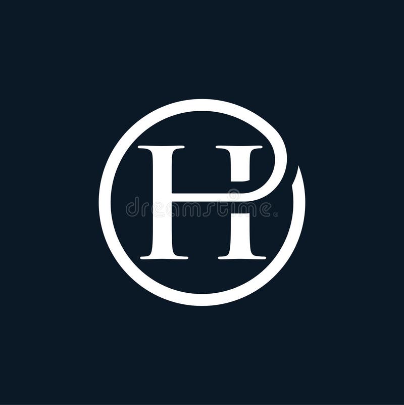 Initial Letter H Serif Font Logo Design Inspiration Stock Illustration ...