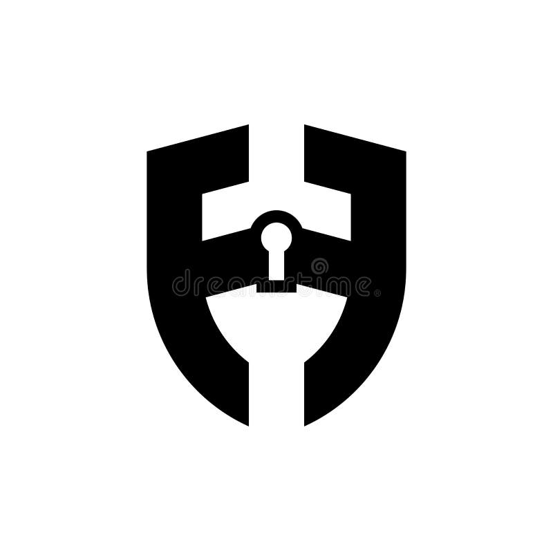 H Shield Security Logo Vector Stock Illustrations – 559 H Shield ...