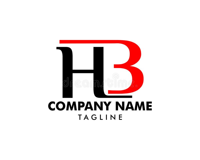 HB Line Art Initial Letter Logo Design Vector Template, Graphic ...
