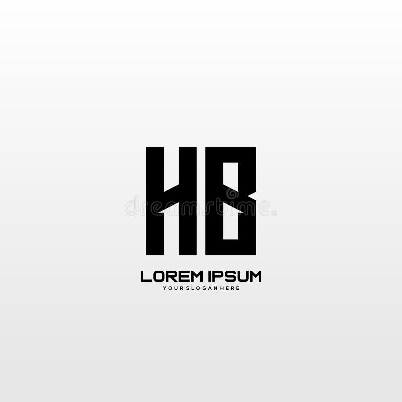 HB Line Art Initial Letter Logo Design Vector Template, Graphic ...