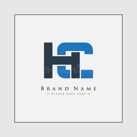 Initial Letter HC Logo - Minimal Alphabet Logo Stock Vector ...