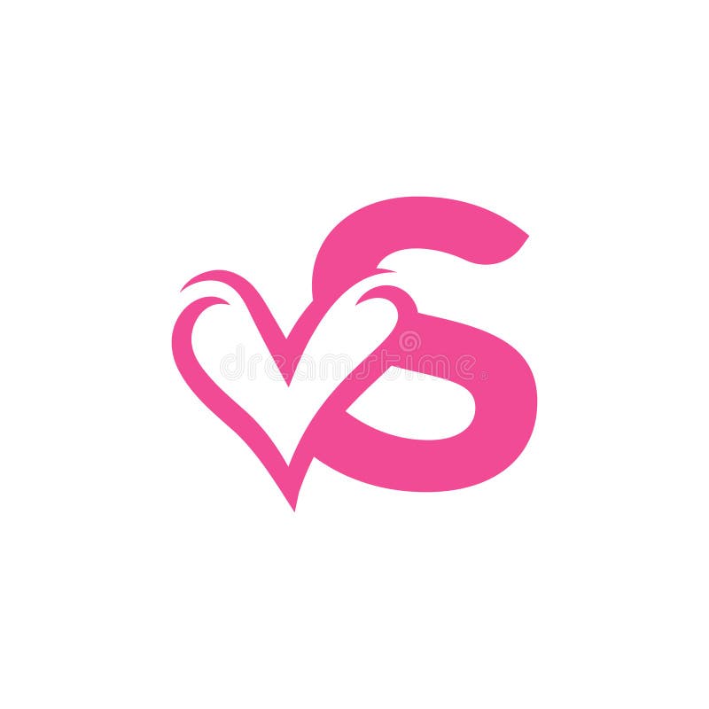 Set Initial Letter S Heart Negative Space Logo Stock Vector ...