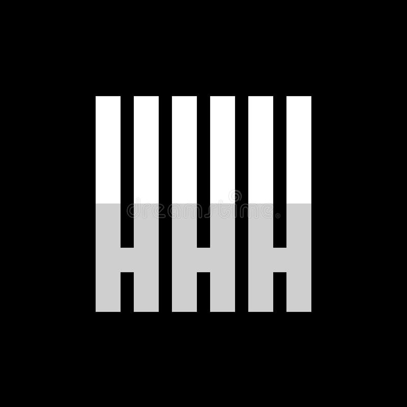 Initial Letter HHH Logo, Alphabet Hhh Monogram Logo Icon Stock Vector ...