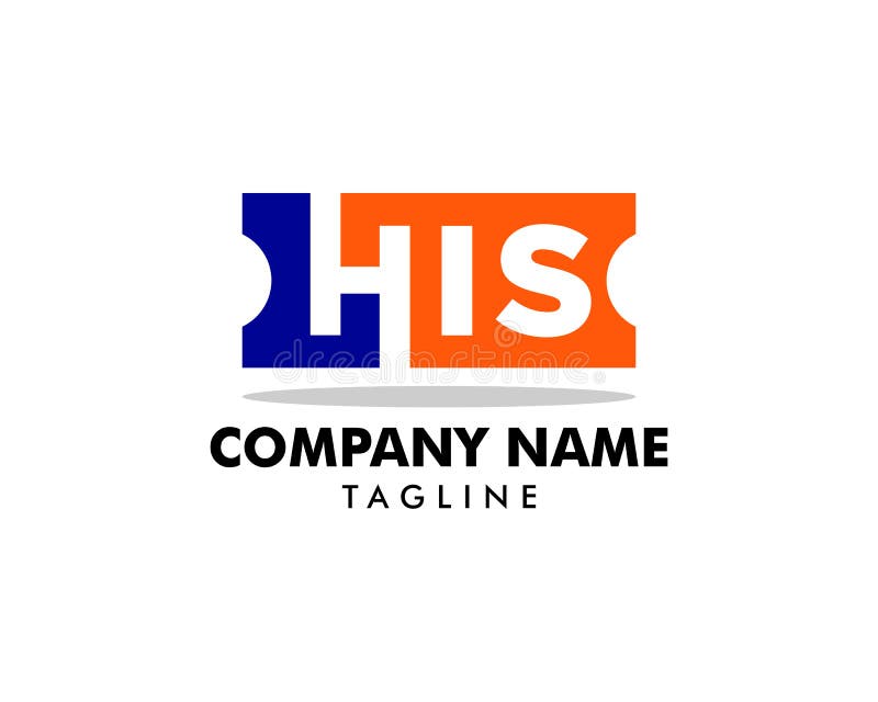 Initial Letter HIS Logo Template Design Stock Vector - Illustration of ...