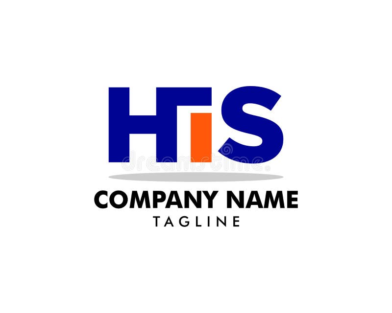 Initial Letter HIS Logo Template Design Stock Vector - Illustration of ...