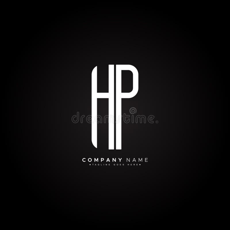 Initial Letter HP Logo - Simple Business Logo Stock Vector ...