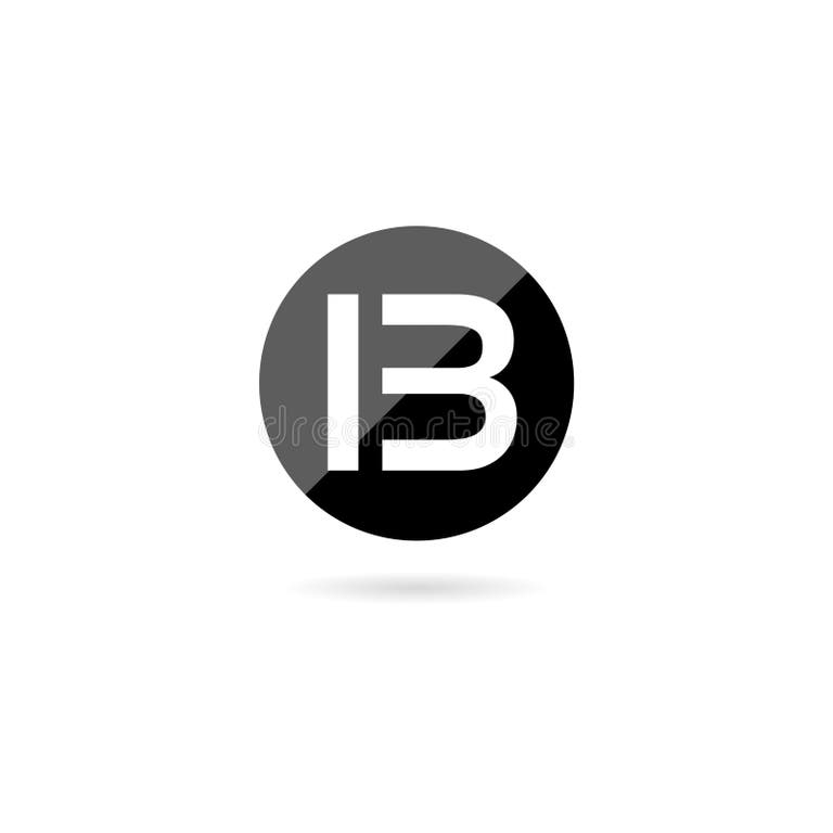 Initial Letter IB or I3 Logo Template Design Stock Vector ...