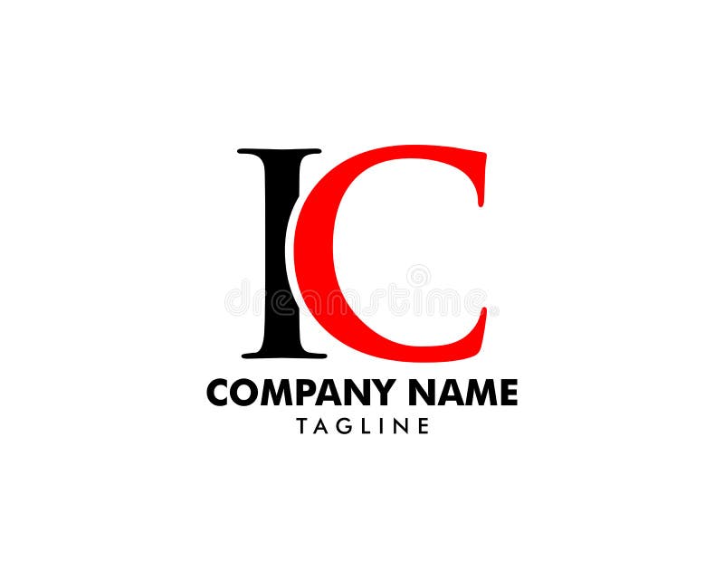 Initial Letter IC Logo Template Design Stock Vector - Illustration of ...
