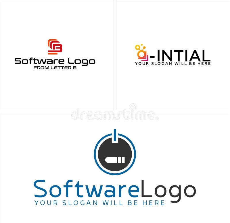 Initial Letter Icon Tech Software Manufacturing Logo Design Stock ...