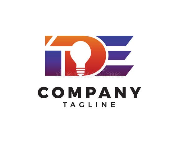 Initial Letter IDE Logo Template Design Stock Vector - Illustration of ...