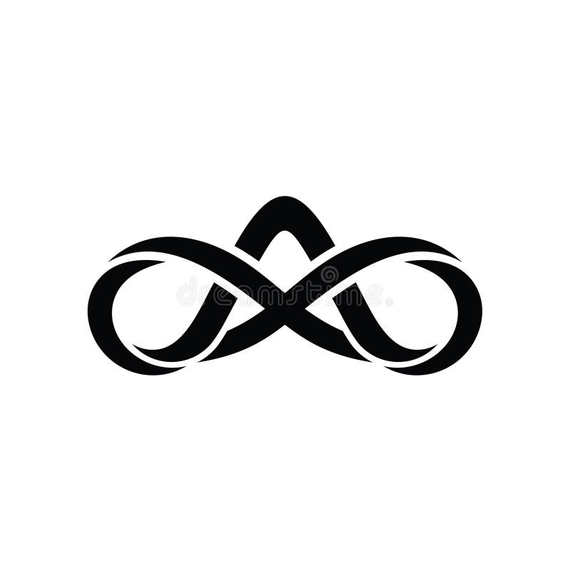 Initial Letter a with Infinity Icon Logo Design Inspiration Stock ...