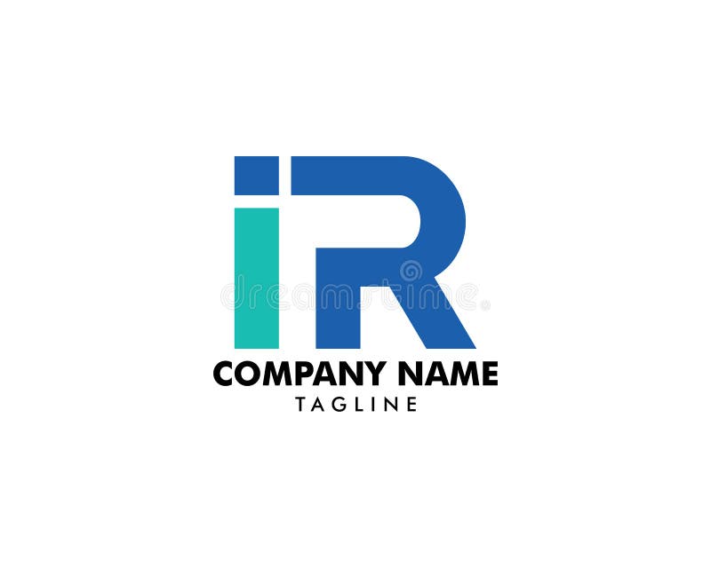 Initial Letter IR Logo Template Design Stock Vector - Illustration of ...