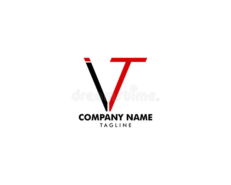 Initial Letter IVT Logo Template Design Stock Vector - Illustration of ...