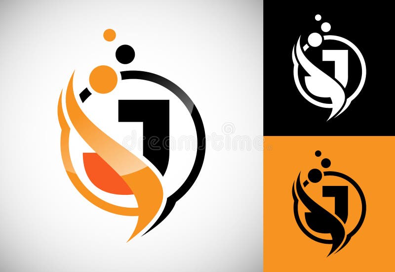 Initial Letter J with the Swoosh, Biotech Logo Design Concept. Logotype ...