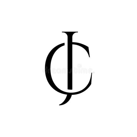 Initial Letter JC Logo Design Stock Vector - Illustration of elegance ...