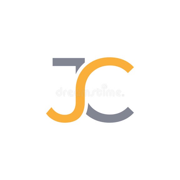 Initial Letter JC Logo Design Stock Vector - Illustration of trendy ...