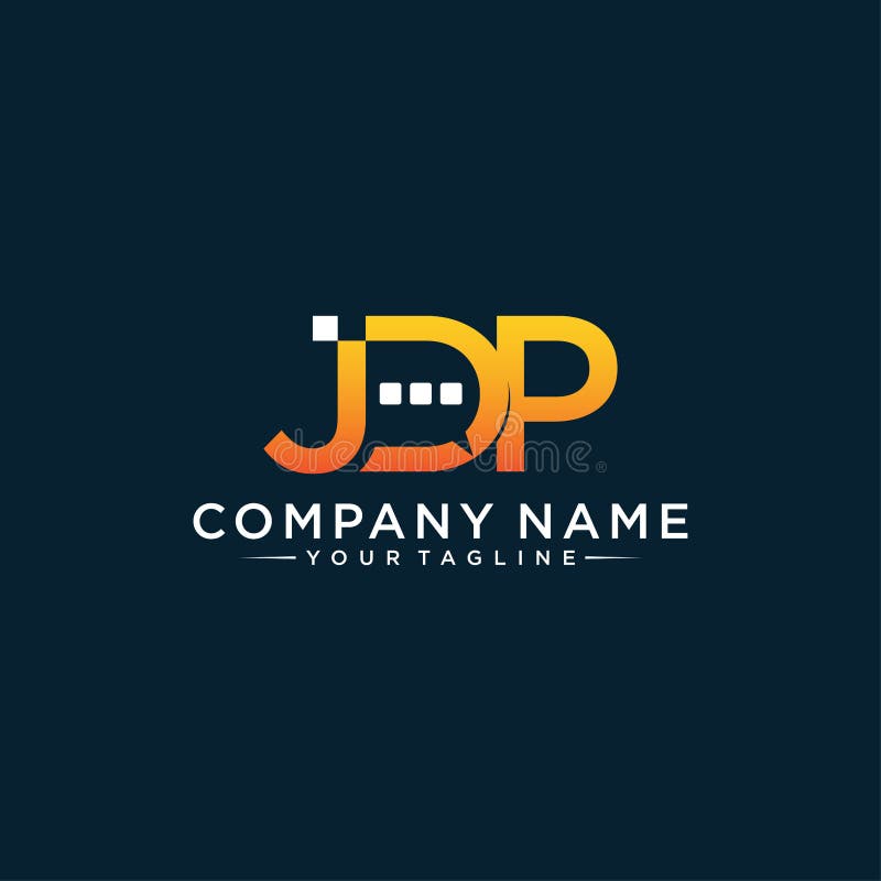 Initial Letter JDP Monogram Logo Design Vector Stock Vector ...
