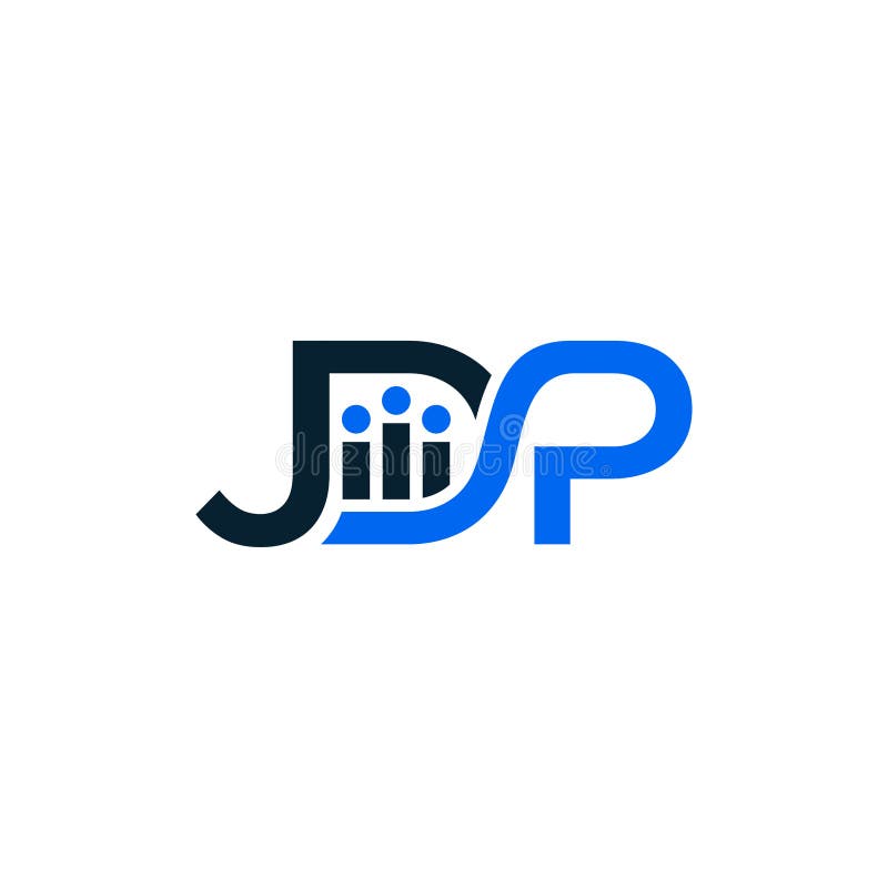 Initial Letter JDP Monogram Logo Design Vector Stock Vector ...