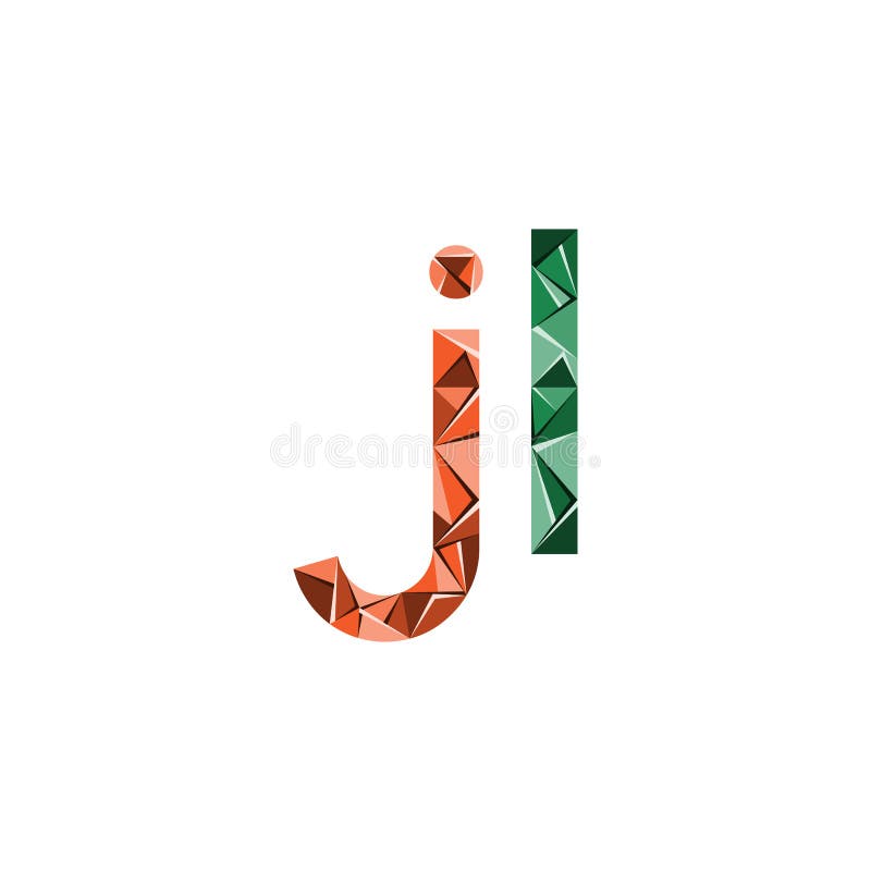 Initial Letter Jl Abstract Triangle Logo Vector Stock Vector ...