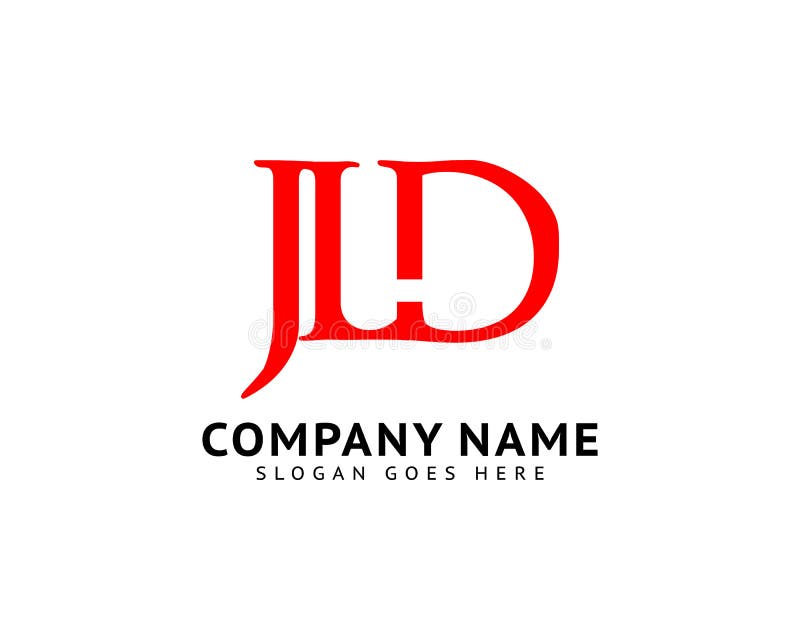 Initial Letter JLD Logo Template Design Stock Vector - Illustration of ...